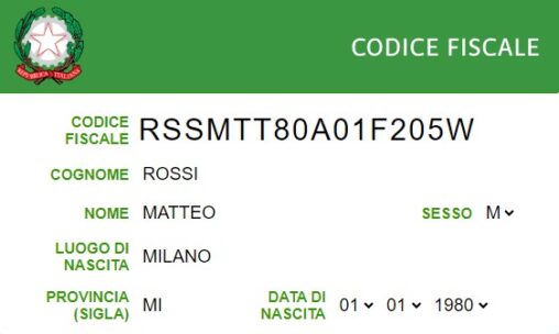 Calcolo Codice Fiscale Online Italiano ed Estero [Gratis]