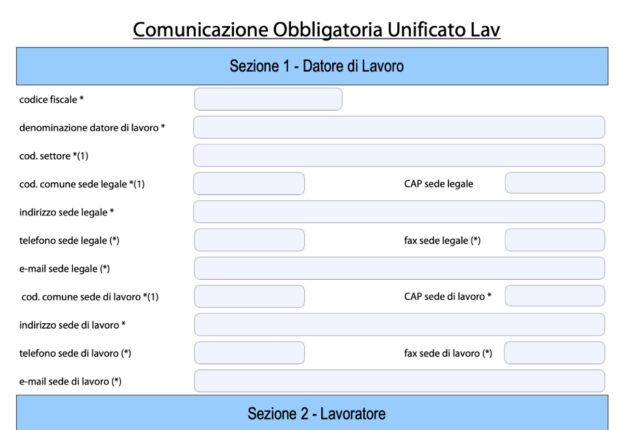 Modello UniLav: cos'è + facsimile scaricabile - Partitaiva.it
