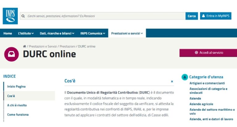 Come richiedere il DURC online: la piattaforma VERA