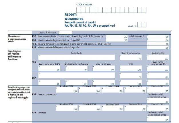 Cos'è il Quadro RS e come si compila - Partitaiva.it