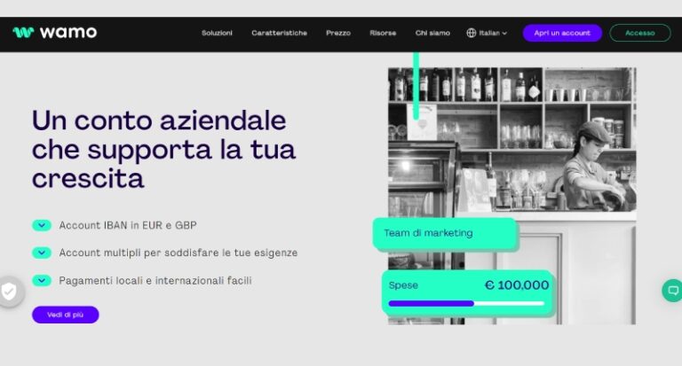 Wamo: recensione conto aziendale 2026